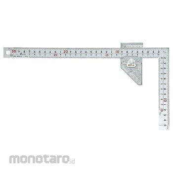 Beli SHINWA Carpenter's Square Wide Hard Chrome Finish 12486 with Metal ...