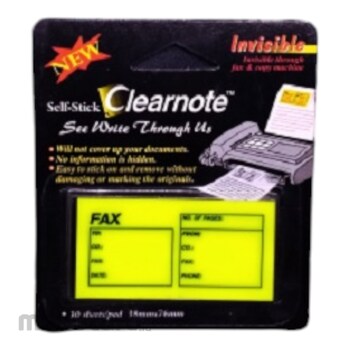 Beli STICK'N Sticky Clear Note 21119 Fax 1pack(30Sheets) | monotaro.id
