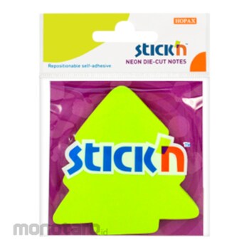 Beli STICK'N Sticky Notes Neon Diecut 21592 Tree 1pc | monotaro.id