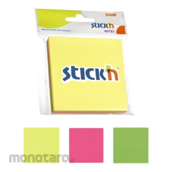 Beli STICK'N Sticky Notes Neon 21093 3 warna 3x3inch 1pack(3pads ...