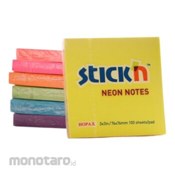Beli STICK'N Sticky Notes Neon 21209 Blue 3x3inch 1pack(100Sheets ...