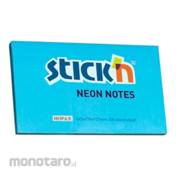 Beli STICK'N Sticky Notes Neon 21213 Blue 3x5inch 1pack(100Sheets ...