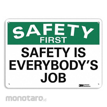 Beli LYLE Safety First Sign Aluminum U71243NA14x10 Safety Is Everybody ...