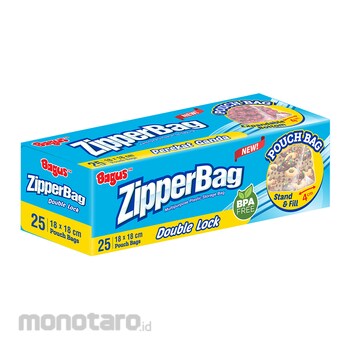 Beli Bagus Zipperbag with Pouch W-21458 25's Double Lock 18cmx18cm ...