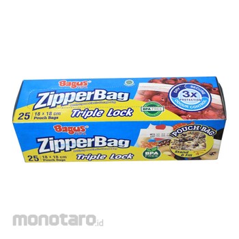 Beli Bagus Zipperbag with Pouch W-21458 25's Double Lock 18cmx18cm ...